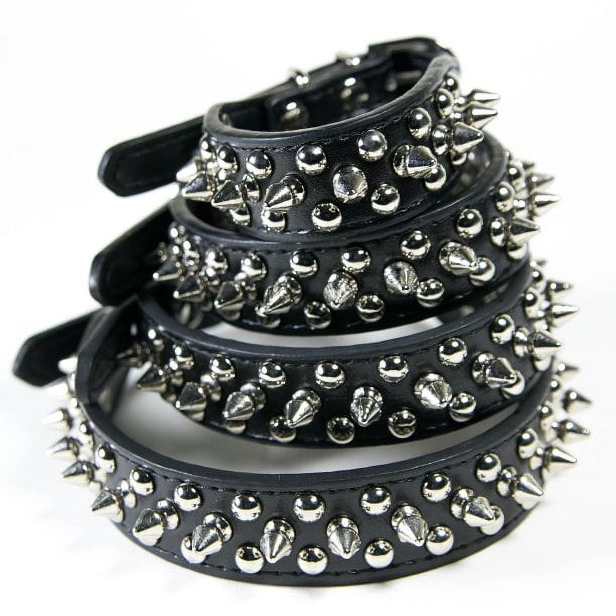 CoreLife Spiked Dog Collar / Spiked Cat Collar, Punk Metal Studded ...