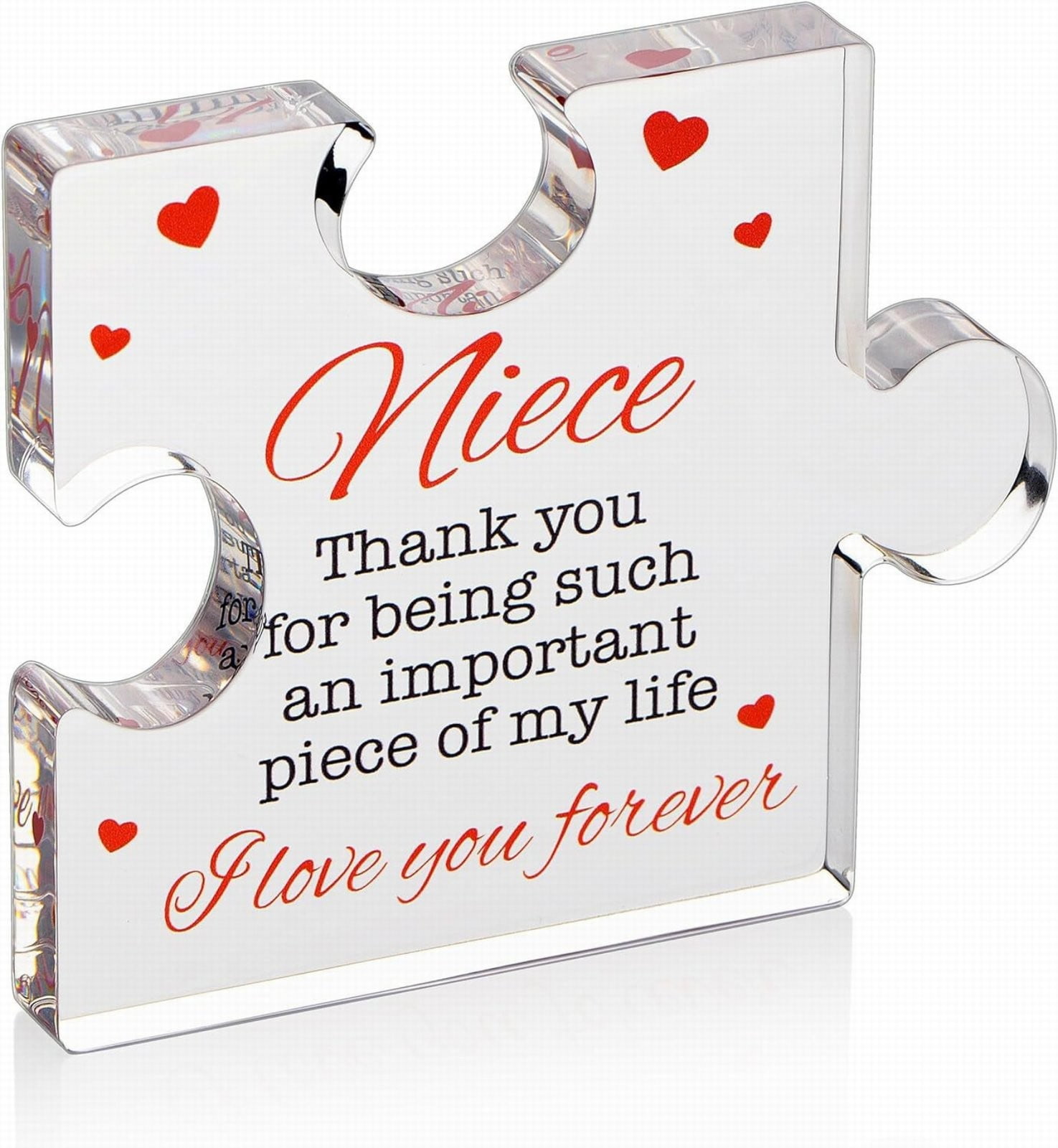 CoreLiving Acrylic Block Puzzle Paperweight Gift for Nieces - Custom ...