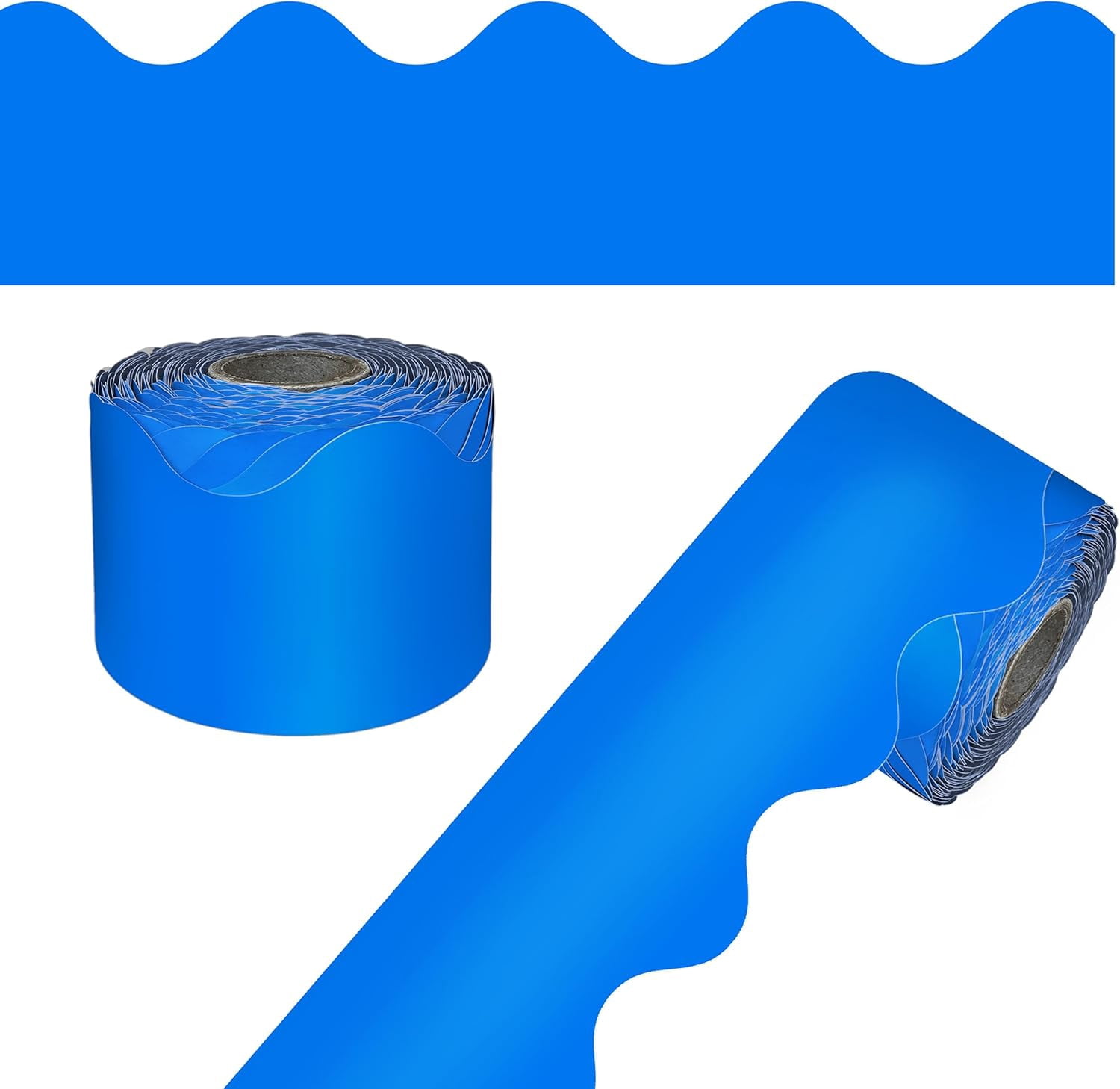 CoreLiving Bulletin Board Borders and Trimmers, 1 Roll of Blue ...