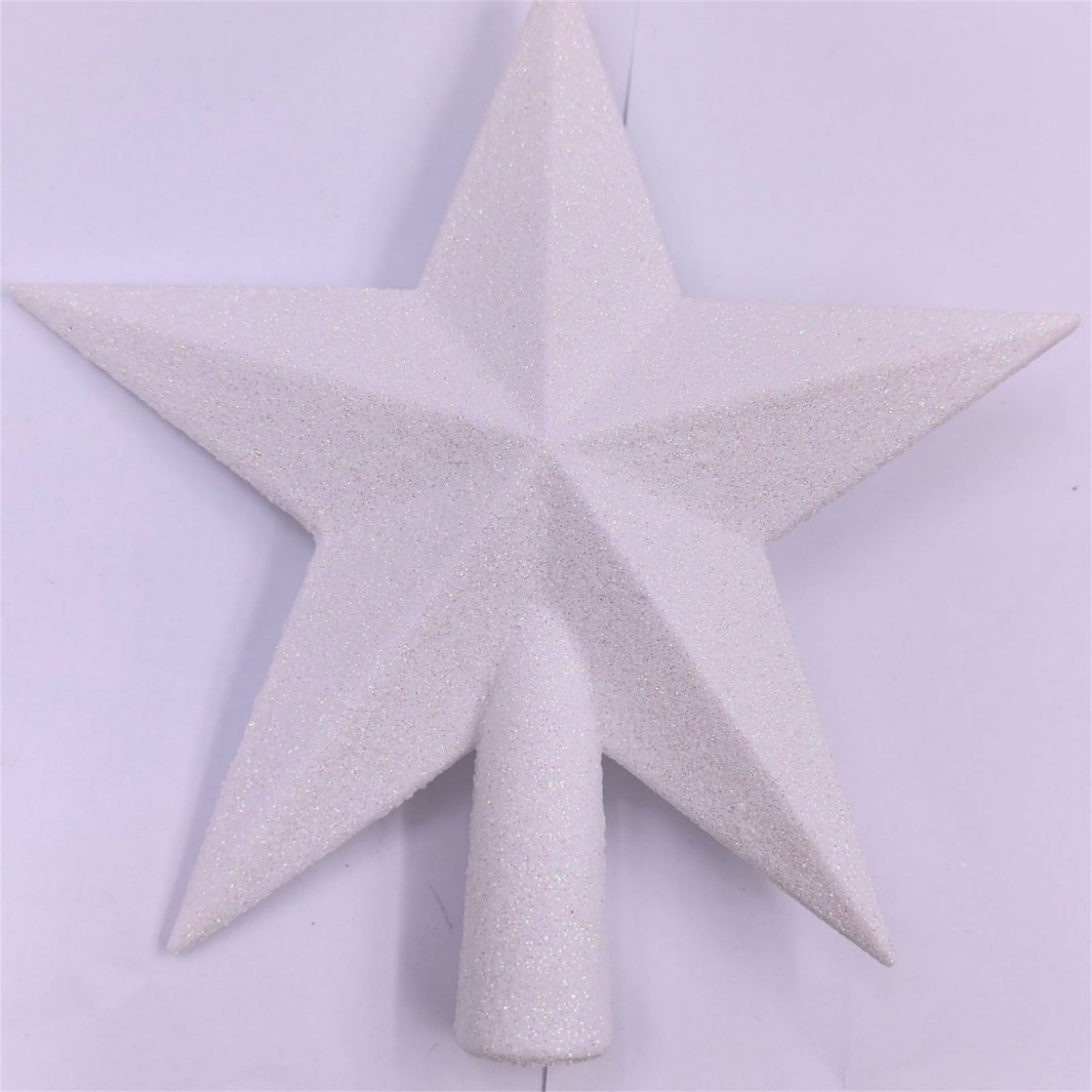 CoreLiving Christmas Tree Topper Star, 8 inch Sparkling Glitter ...