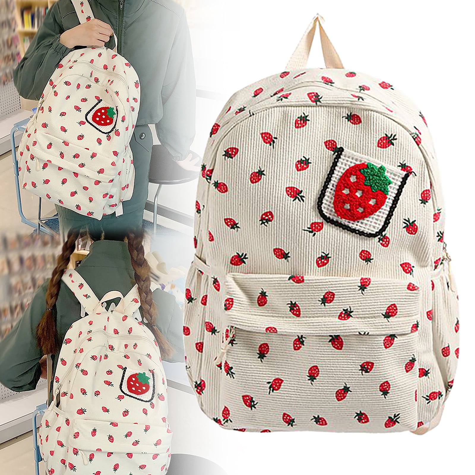 CoreLiving Corduroy Travel Backpack 18L Lightweight Multi-Pocket ...