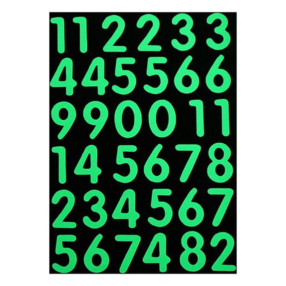 CoreLiving Glow in The Dark Alphabet Number Stickers Self Adhesive ...