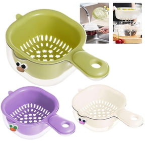 XMMSWDLA folding Colander Drain-Basket Strainer Over The Sink For ...
