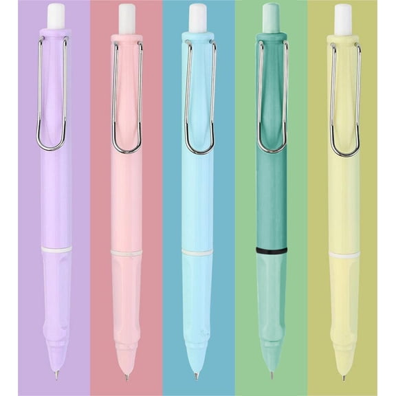 INC Comfort Grip Ball Point Pens - 8 Pack, Black Body with Black Ink ...