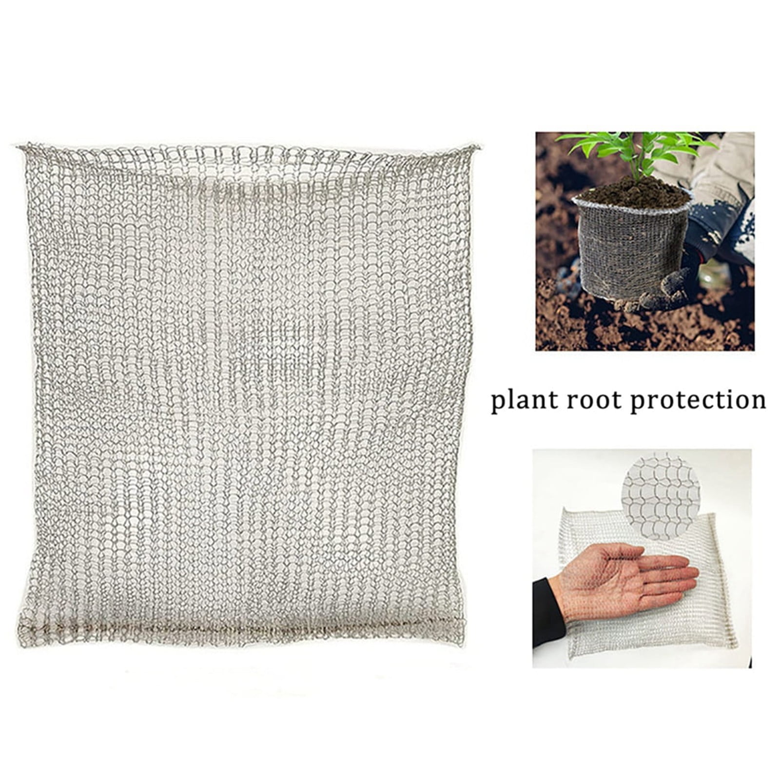 CoreLiving Stainless Steel Gopher Basket, Reinforced Mesh Root ...