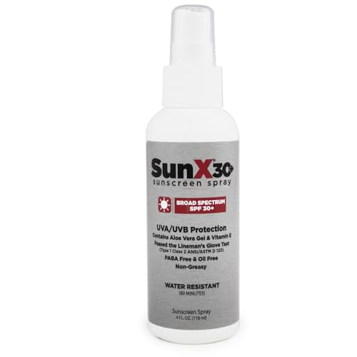 CoreTex Sun X 30+ SPF Sunscreen Spray Lotion - 4oz Pump Bottle of ...