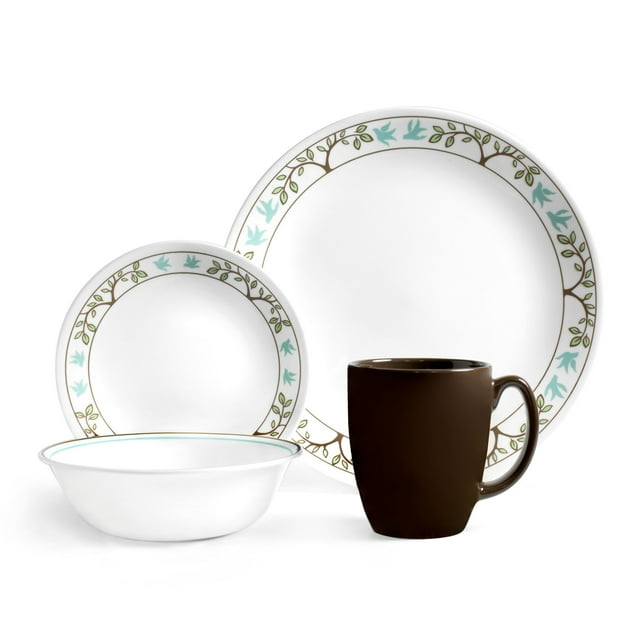 Corelle Classic Tree Bird 16-Piece Dinnerware Set - Walmart.com