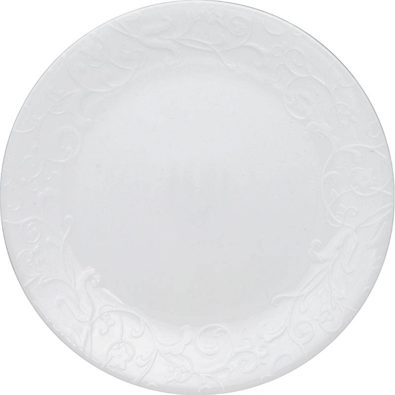 Corelle Embossed Bella Faenza 10.25" Dinner Plate Set of 4 - Walmart.com