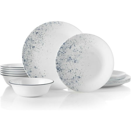 Corelle Vitrelle Wildflower 18-Piece Dinnerware Set, Service for 6 ...