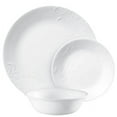 Corelle Madeline Embossed, 12 Piece, White, Dinnerware Set - Walmart.com