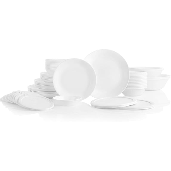 CORELLE 78-Piece Dinnerware Set, Corningware, Chip Resistant, Winter ...