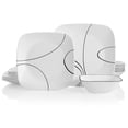 Corelle Simple Lines 18-Piece Square Dinnerware Set (Service for 6 ...