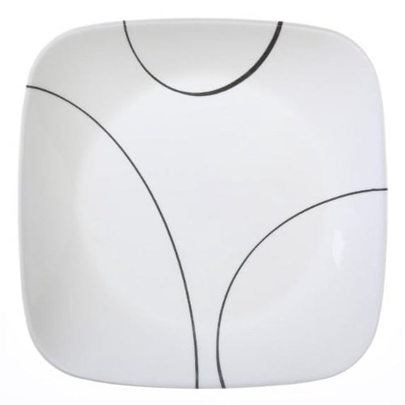 Corelle Square Simple Lines 9" Lunch Plate, Set of 6 - Walmart.com
