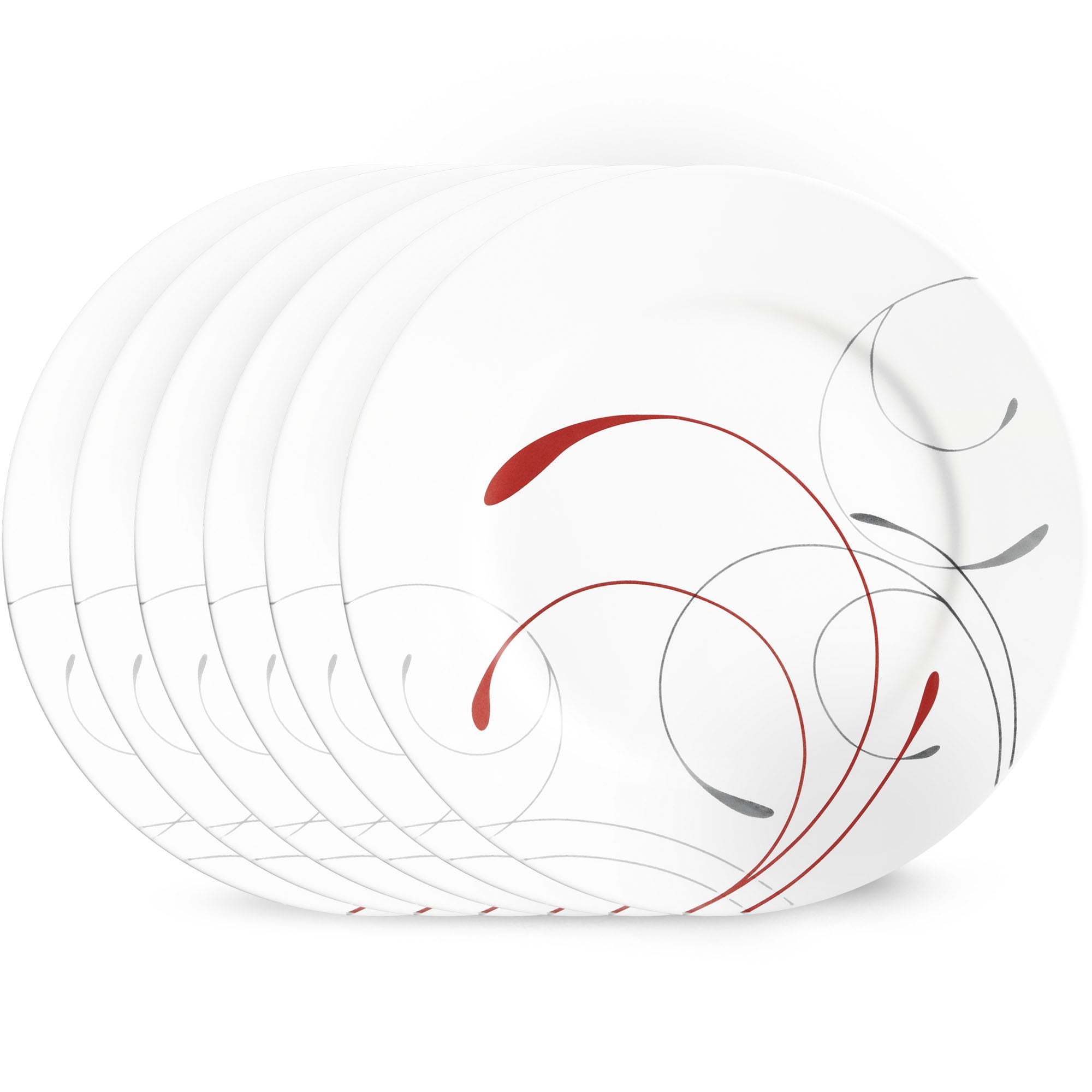 Corelle Splendor 10.25" Glass Dinner Plate (Set of 6) - Walmart.com