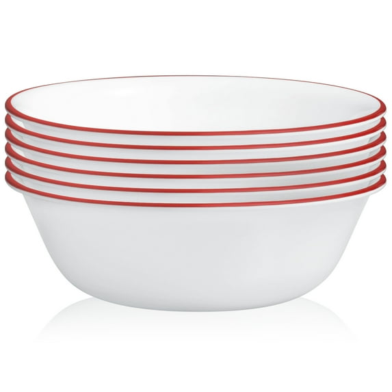 Corelle Splendor 18 oz Glass Cereal/Soup Bowl (Set of 6) - Walmart.com
