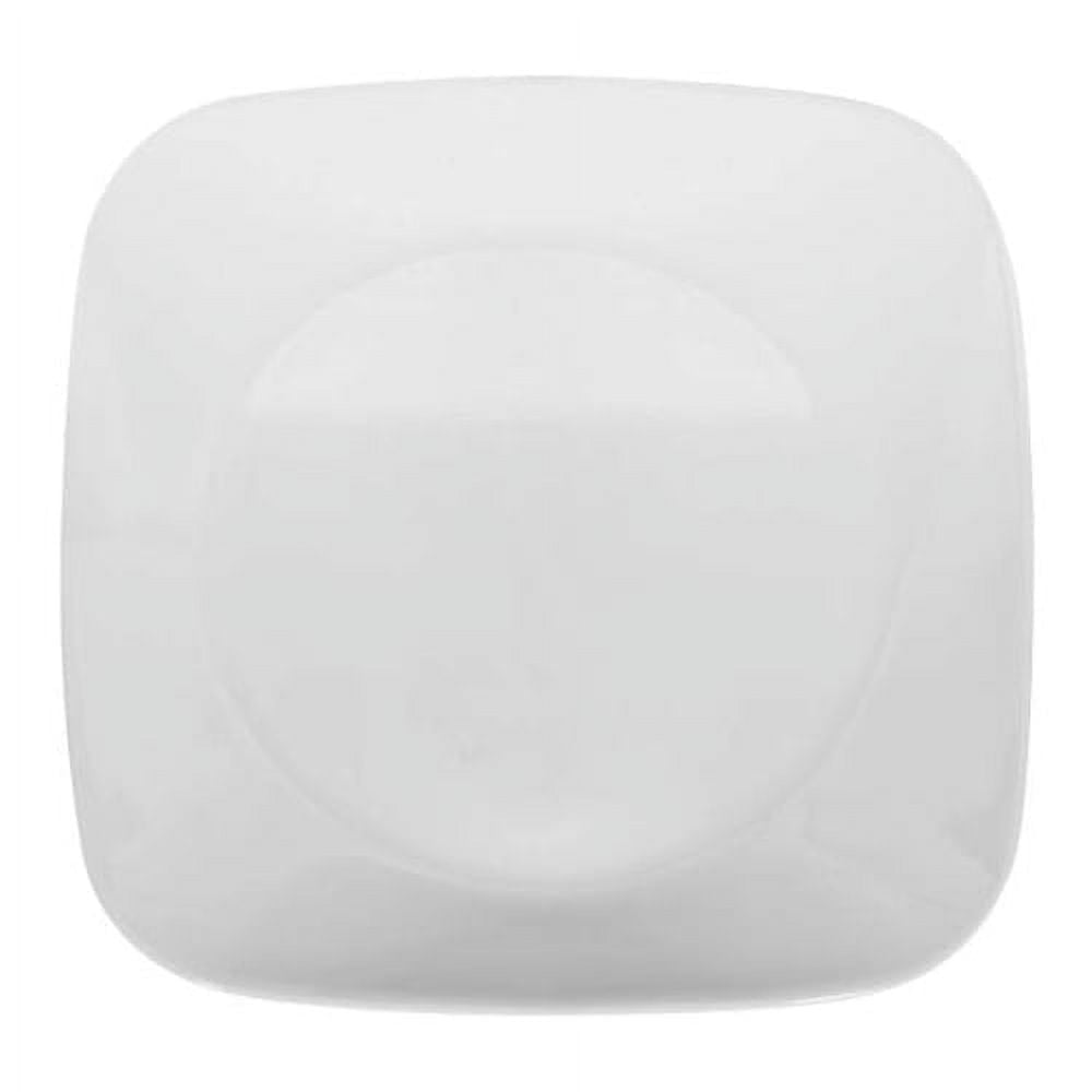 Corelle Square Pure White 9" Lunch Plate (Pack of 4) - Walmart.com