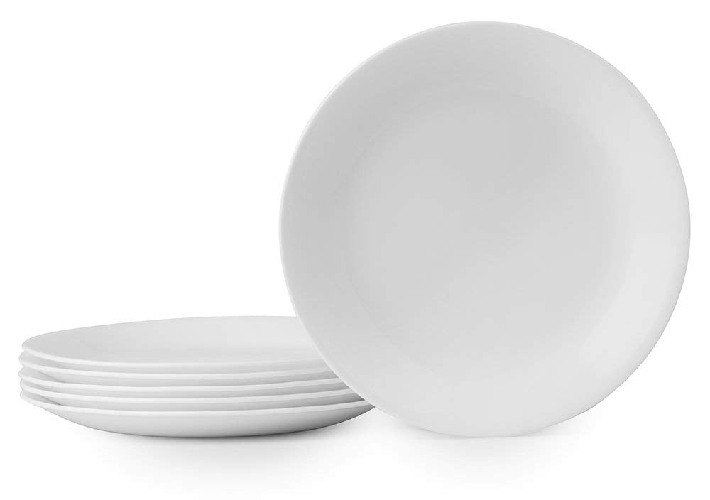 Corelle Vitrelle 6-Piece TWE5 Salad Plates Set Triple Layer Glass and ...