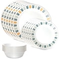 Corelle Vitrelle Anders 18-Piece Dinnerware Set, Service for 6, Chip ...