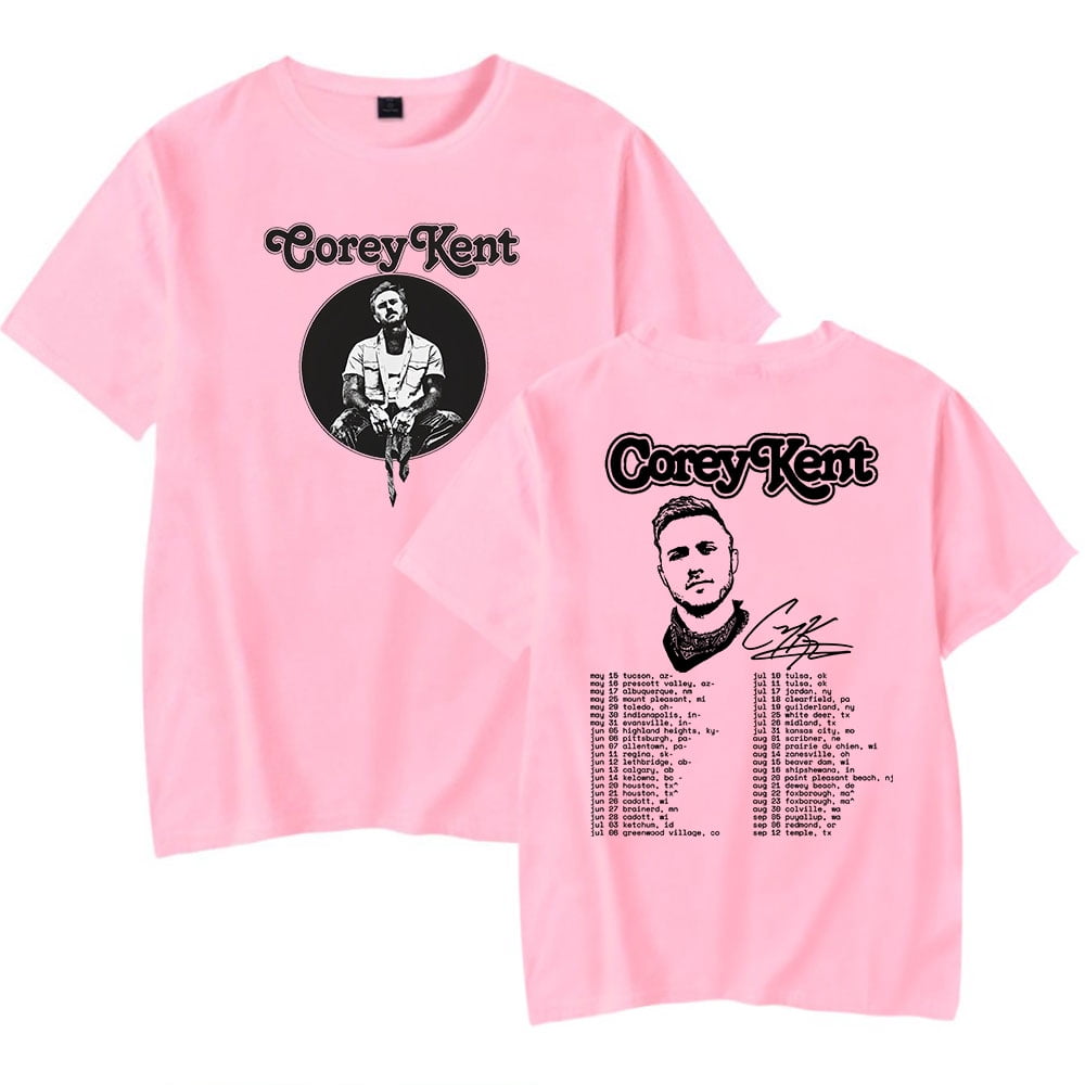 Corey Kent 2025 Tour T-Shirts Merch Unisex Fashion Short Sleeve Tees ...