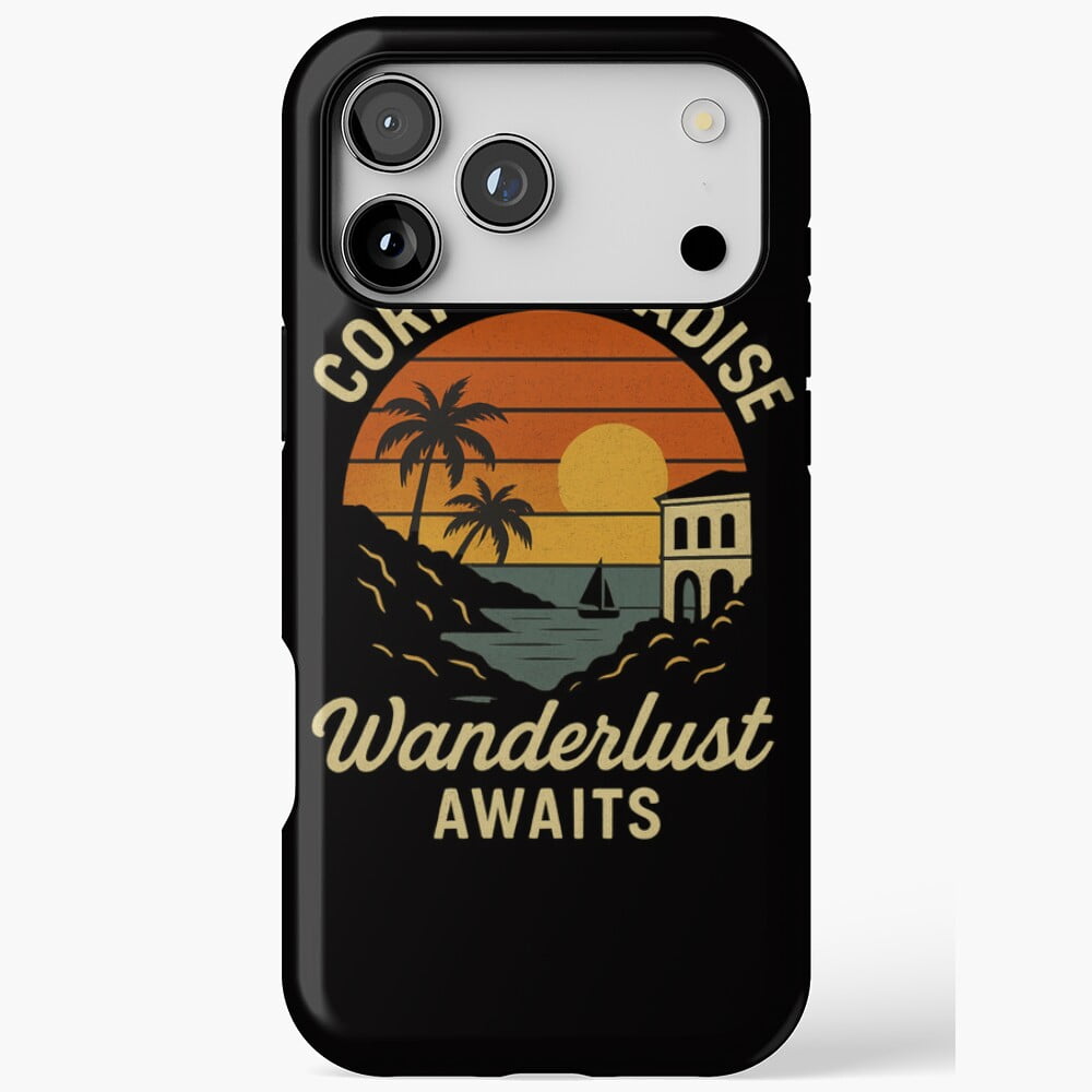 Corfu Paradise Wanderlust Awaits Artwork For iPhone 11-17 Pro Max Phone ...