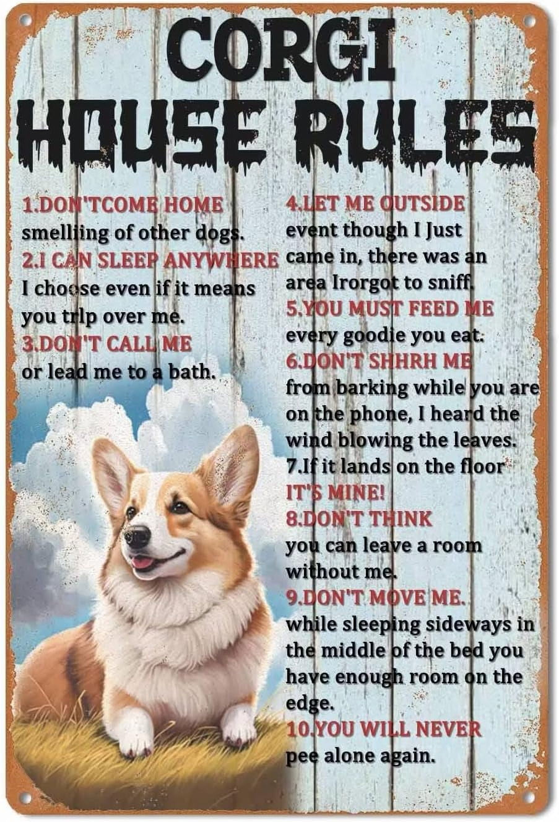 Corgi 300 Pieces Wooden Jigsaw Puzzles For Adults- A Corgi's House ...