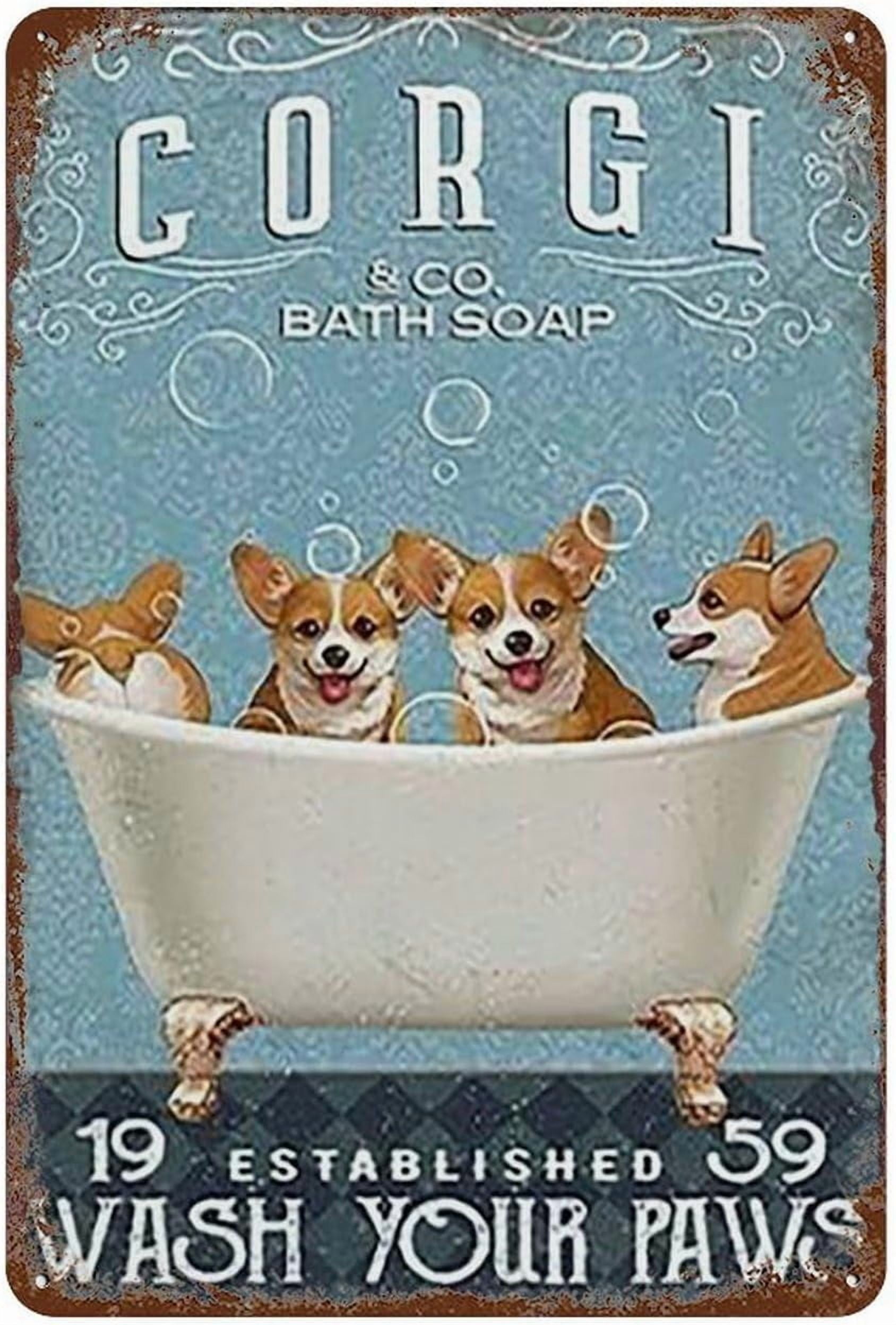 Corgi Bath Soap Diamond Painting Kits for Adults,Full Drill Diamond Art Kits for Beginners,Round ...