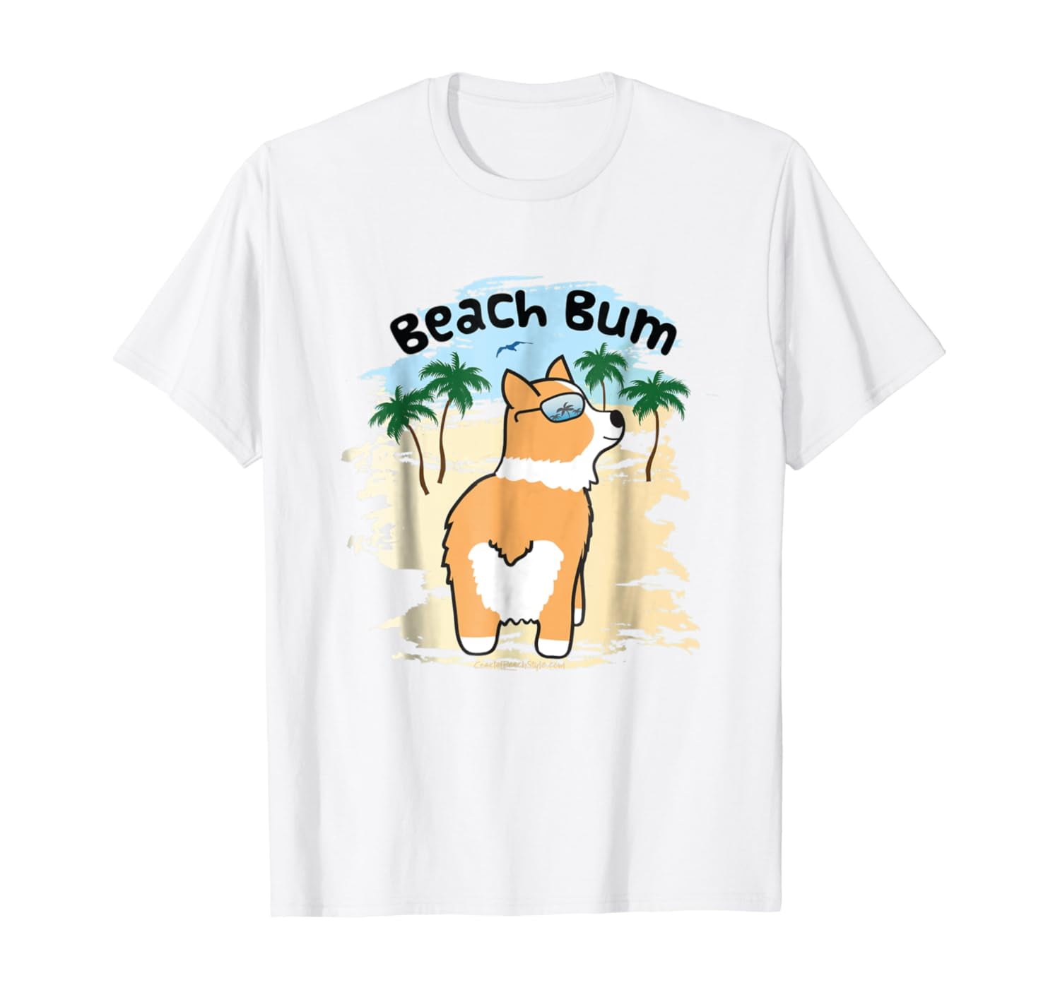 Corgi Beach Vacation Summer T-Shirt - Walmart.com