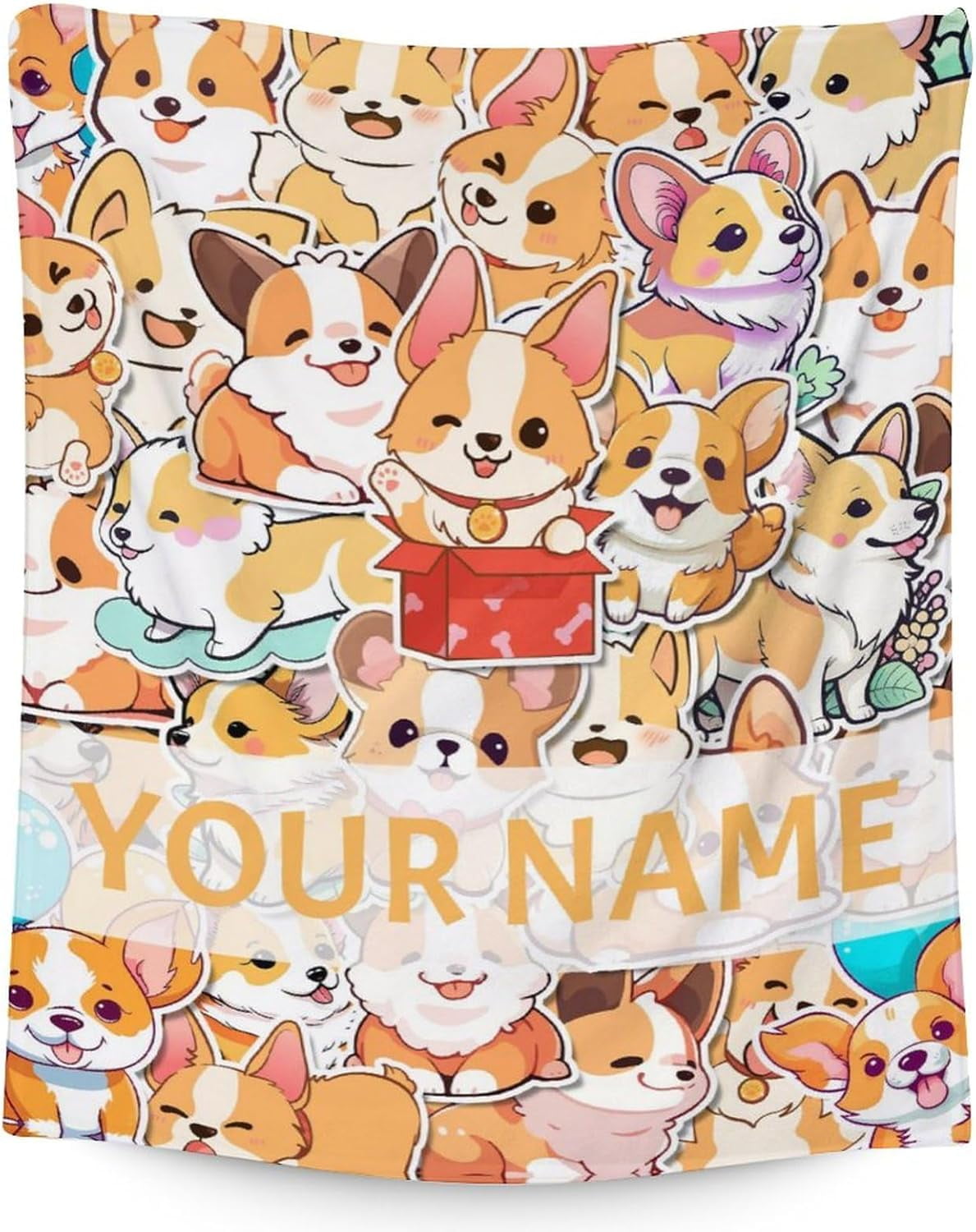 Corgi Blanket - Soft Plush Blankets for Corgi Lovers - 60"x80" Twin ...