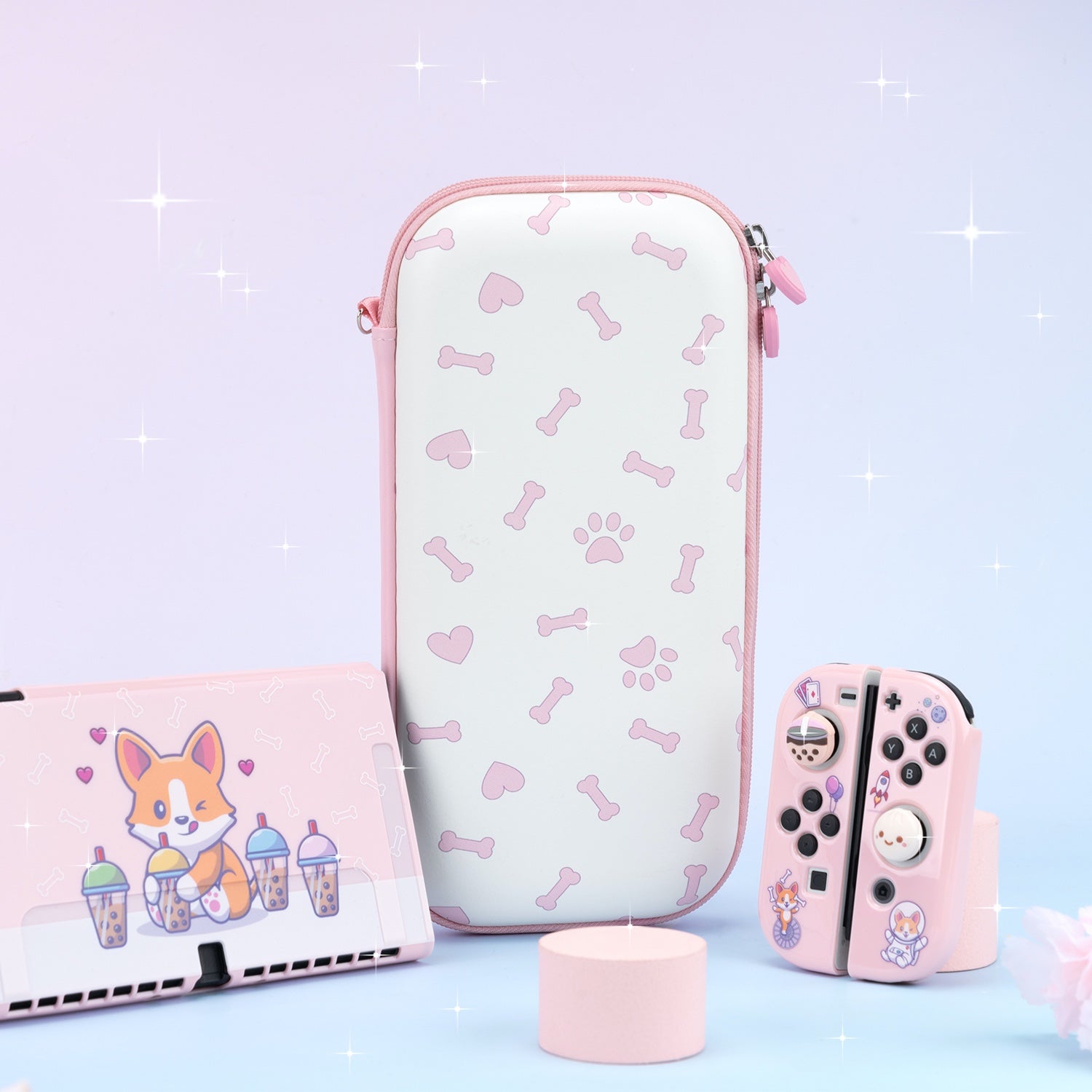 Cute Corgi Boba Case - Dog Nintendo Switch, Lite, OLED Bundle - Walmart.com