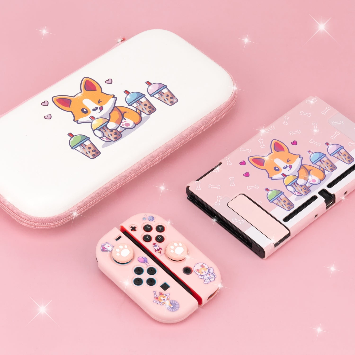Corgi Boba Case - Dog Nintendo Switch, Lite, OLED Bundle - Walmart.com