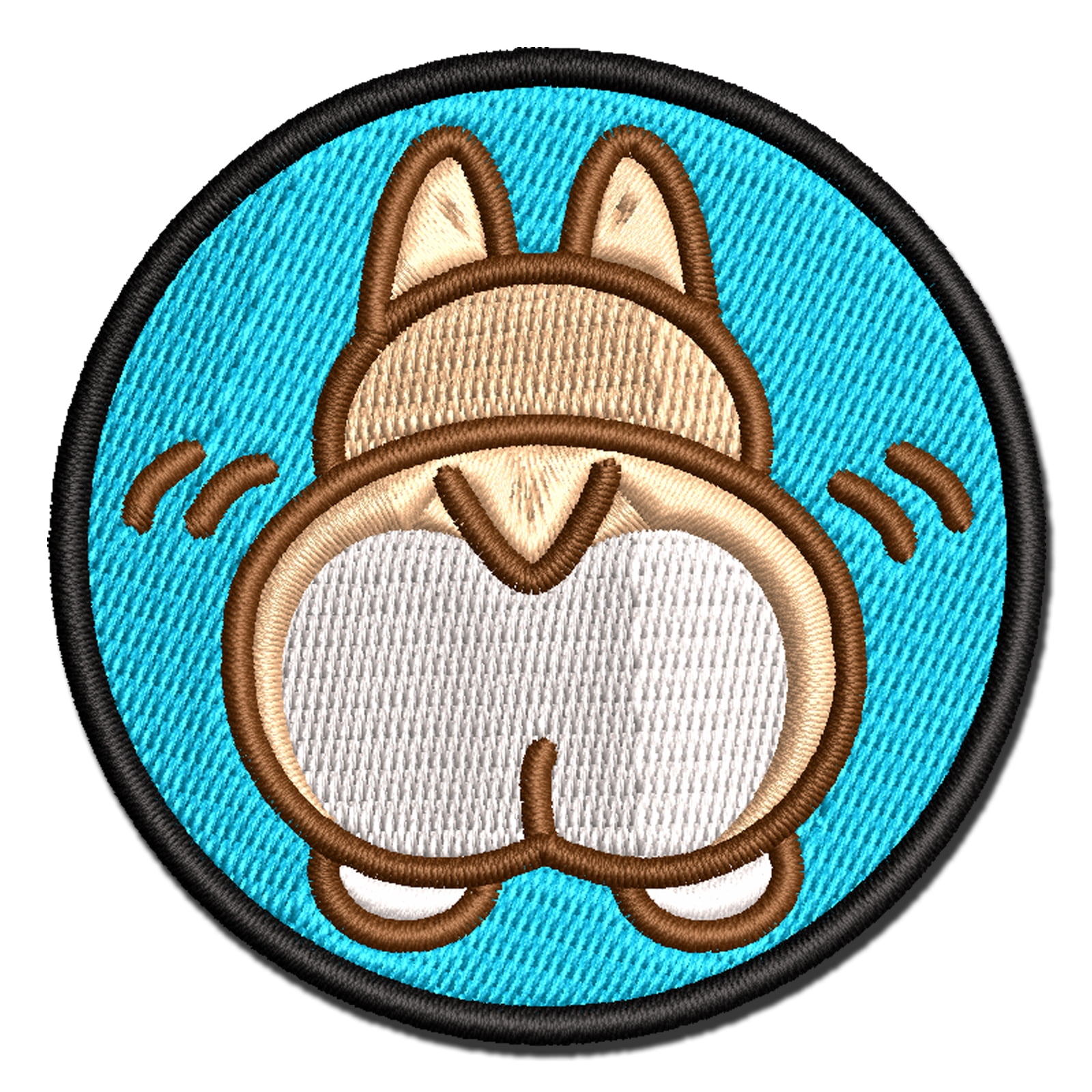 Corgi Butt Dog Doodle Applique Multi-Color Embroidered Iron-On Patch - 2.0 Inch Mini - Walmart.com