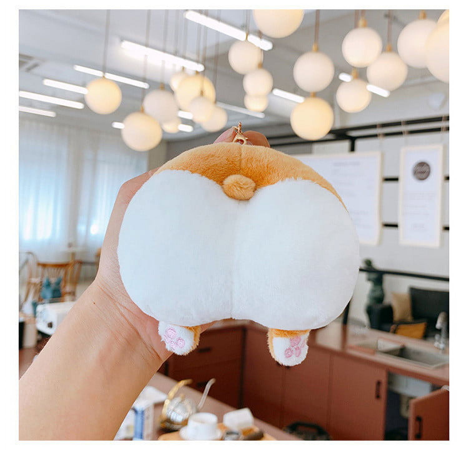 Corgi Butt Plush Keychain Mini Stuffed Toy - Soft Plush Material With ...