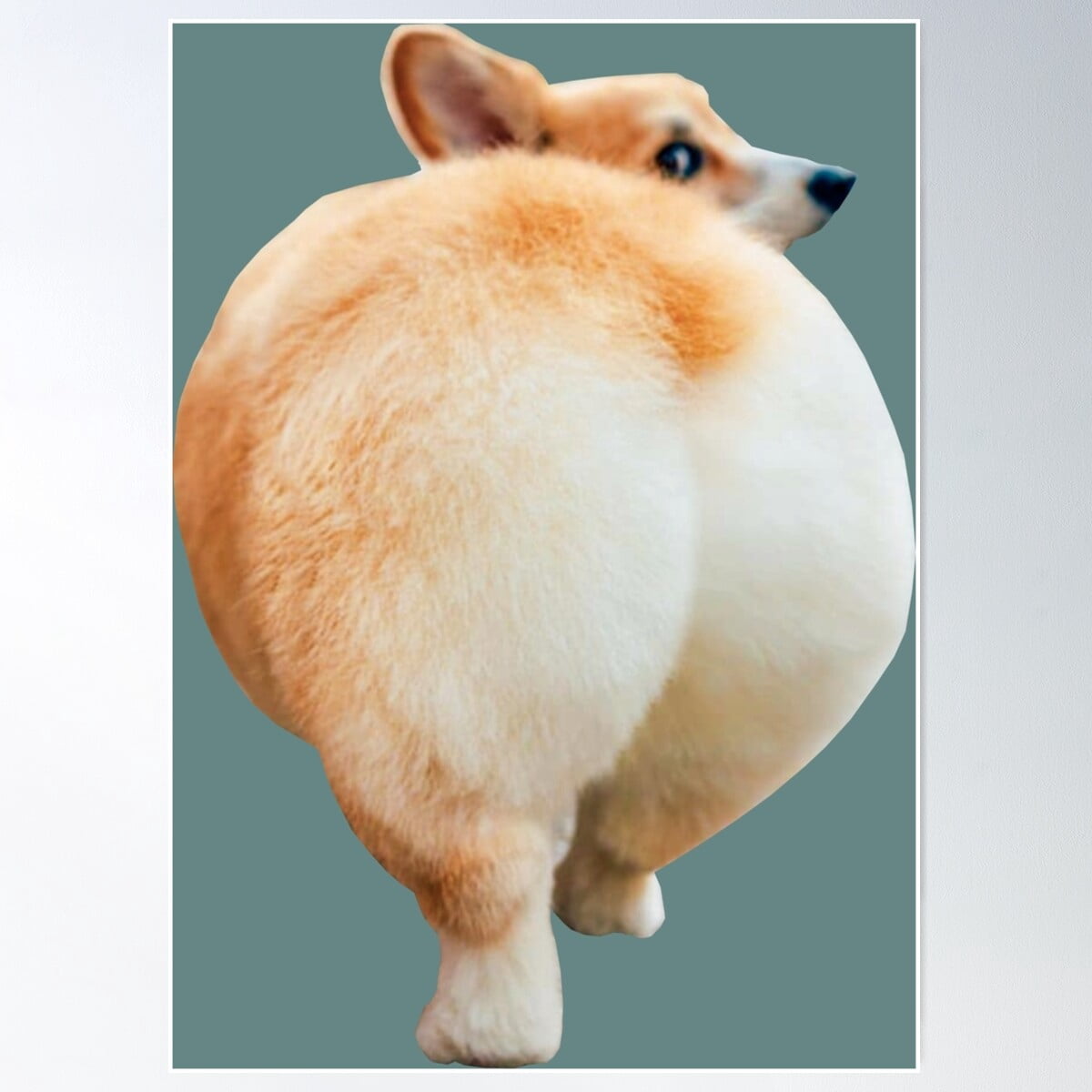 Corgi Butt Poster Wall Art, Modern Wall Decor For Living Room Bedroom ...