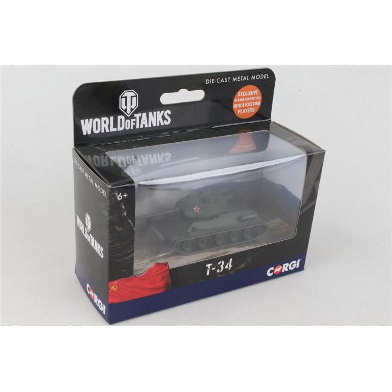 Corgi CG91208 Corgi World of Tanks T34 Diecast Model, Multi Color ...