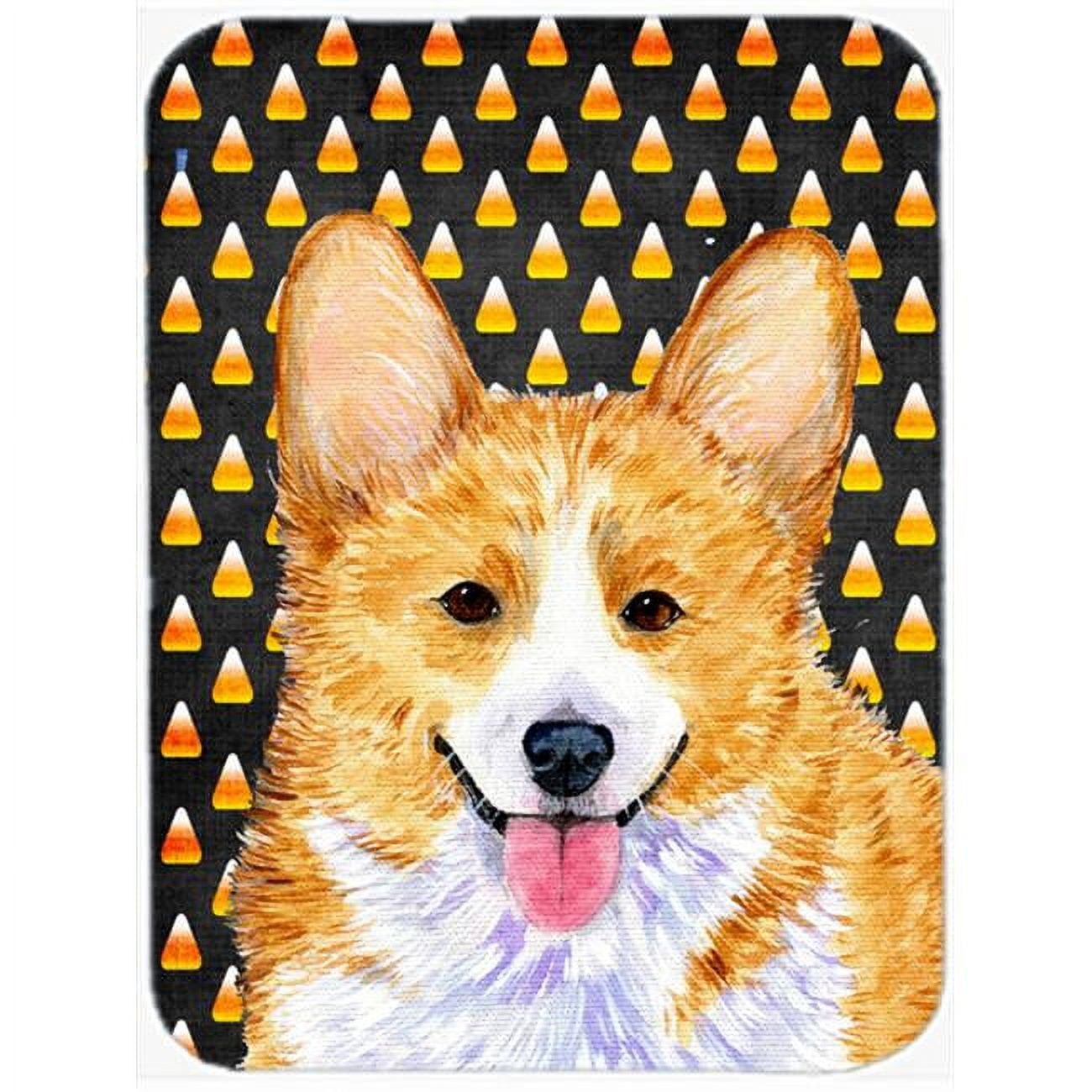 Corgi Candy Corn Halloween Portrait Glass Cutting Board - Large ...