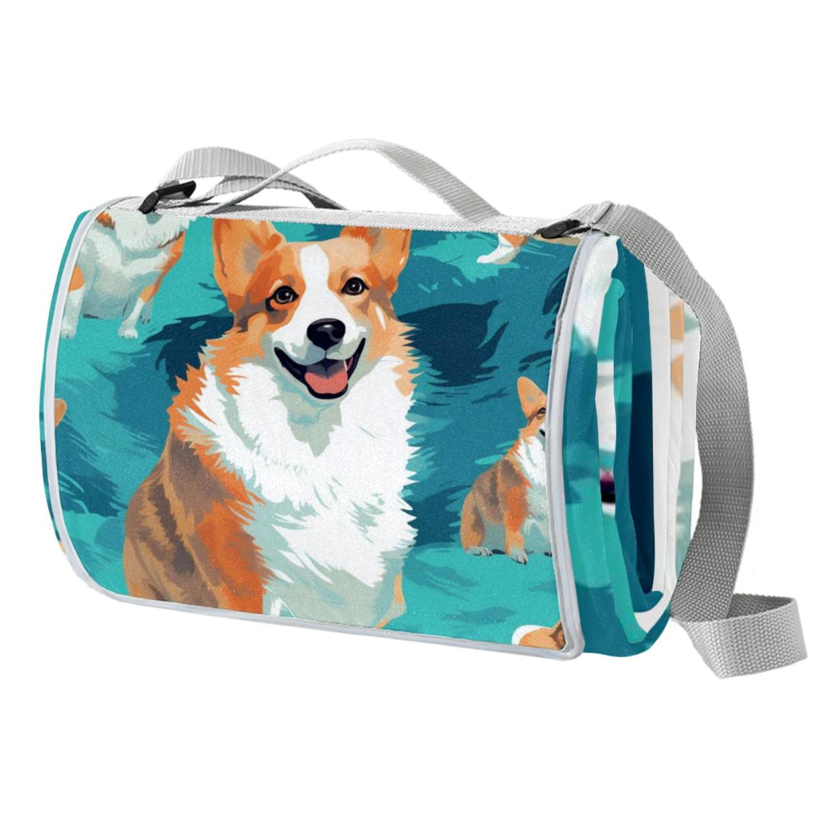 Corgi Canvas Outdoor Picnic Mat - Large Size for Family Use - Durable ...
