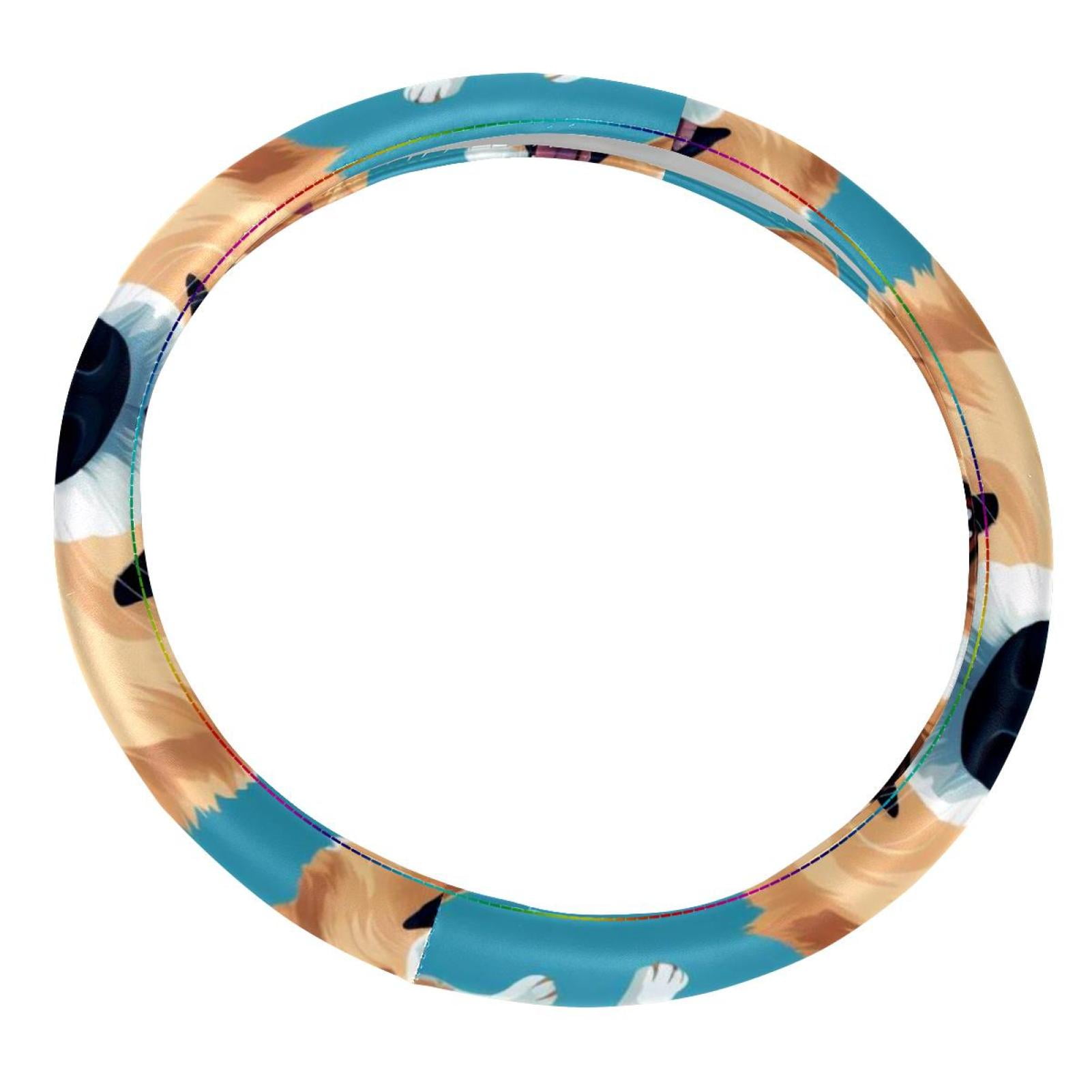 Corgi Car Wheel Cover 14.5 Inch Steering Wheel Cover Printing PVC ...