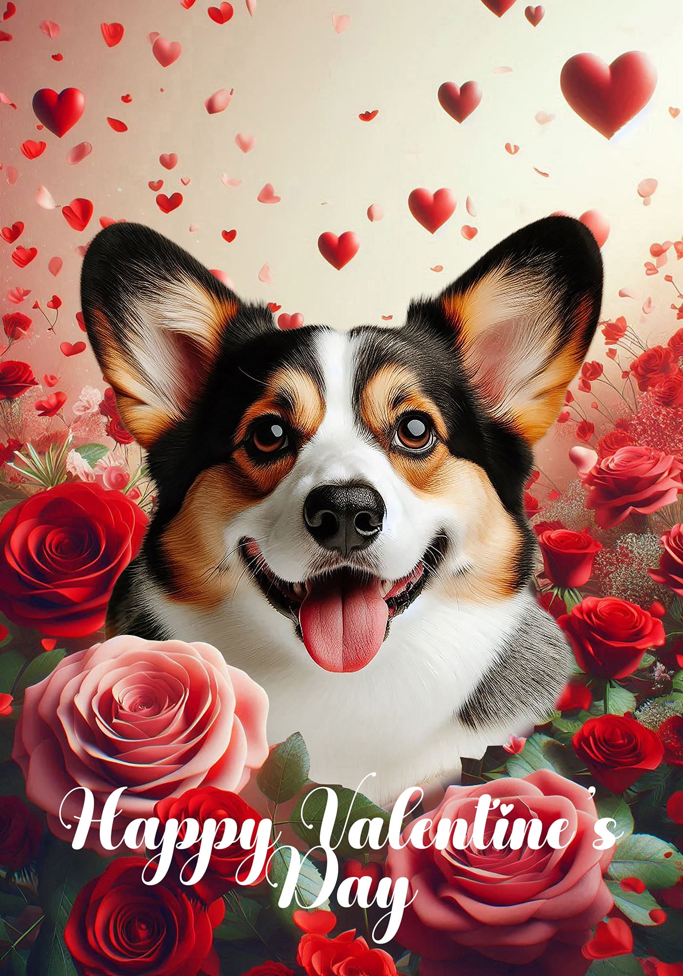 Corgi Cardigan Open Tri - Best of Breed Valentines Day Outdoor Garden ...