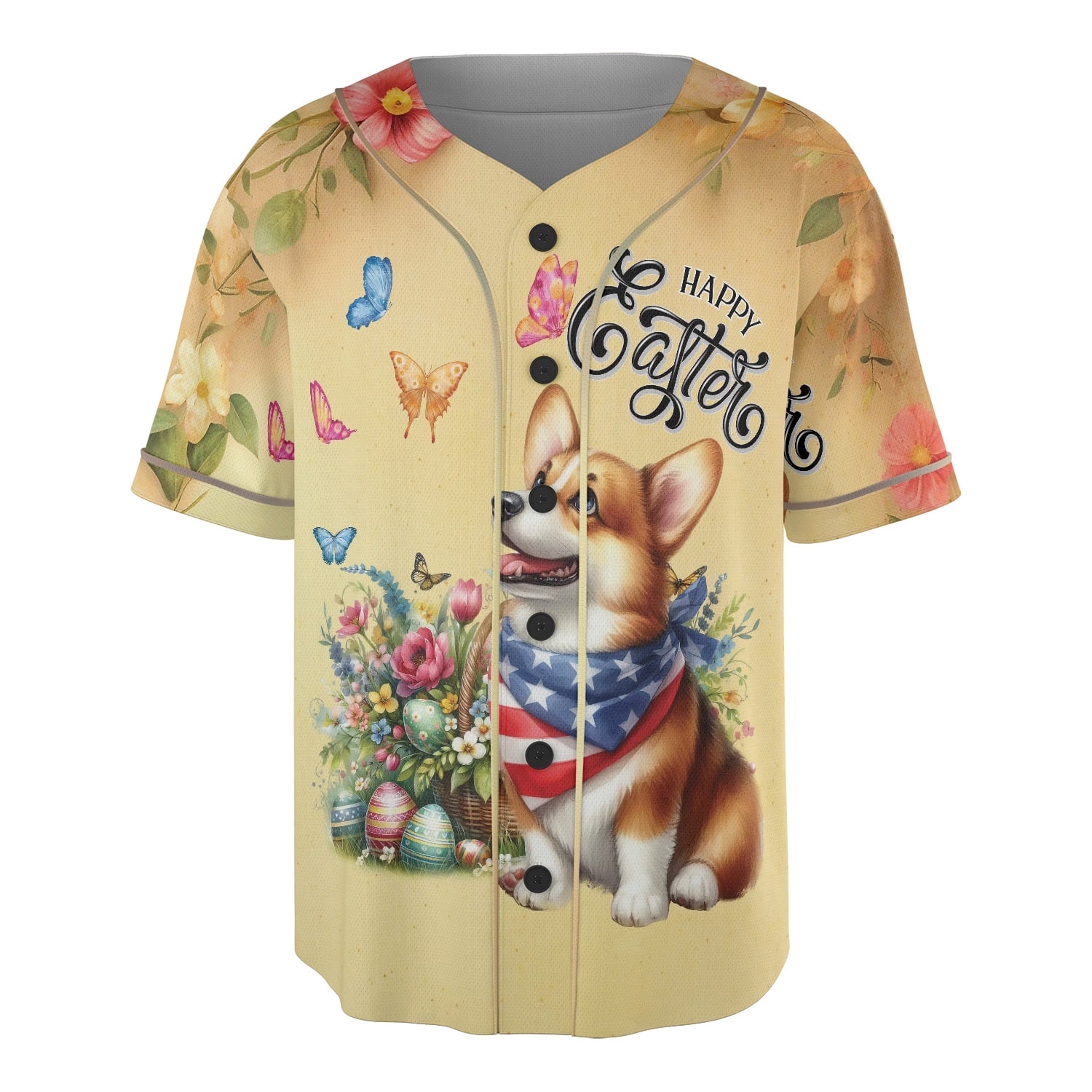 Corgi Celebrates Spring and Enjoys a Happy Easter All Over Print 3D ...