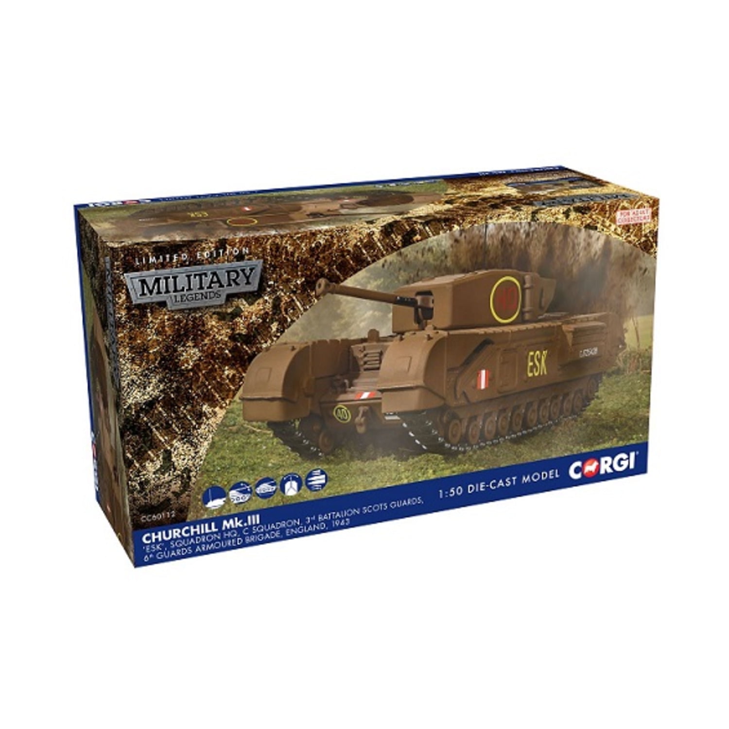 Corgi Classics Churchill Mk.III ESK - 6th Guards Armoured Brigade ...