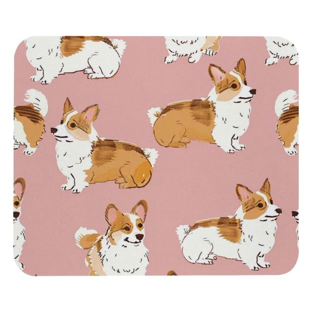 Corgi Cute Dog Mouse Pad, Personality Design Rubber Base for Office ...