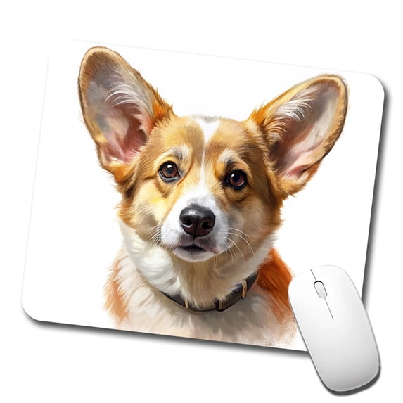 Corgi Cute Face Illustration Mouse Pad Low Profile Gaming Mat - Walmart.com