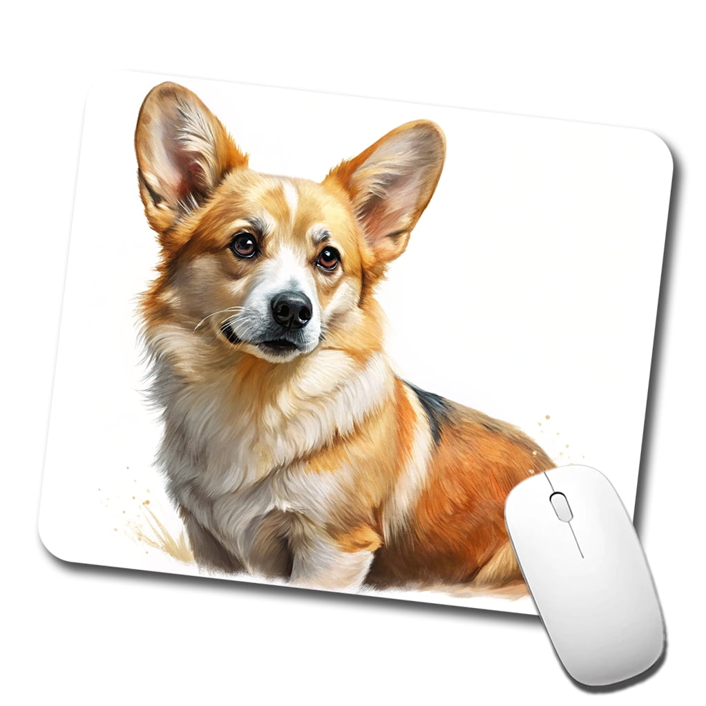 Corgi Cute Illustration Mouse Pad Low Profile Gaming Mat - Walmart.com