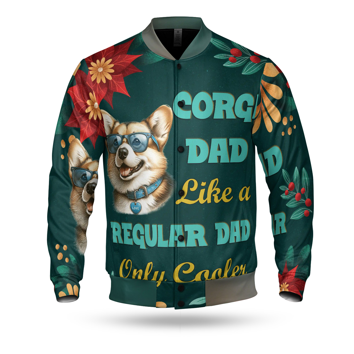 Corgi Dad Like a Regular Dad Only Cooler Happy Father's Day All Over ...