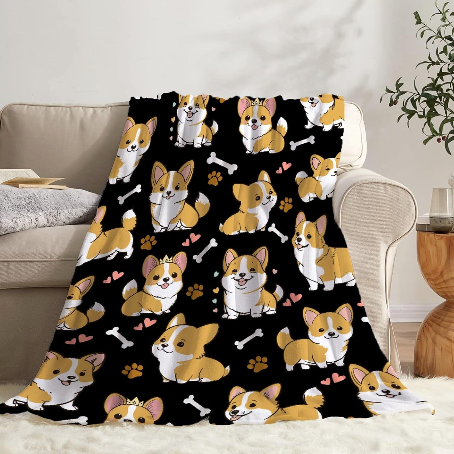 Corgi Dog Blanket Dog Blanket Gifts Super Soft Corgi Blanket for Dog ...