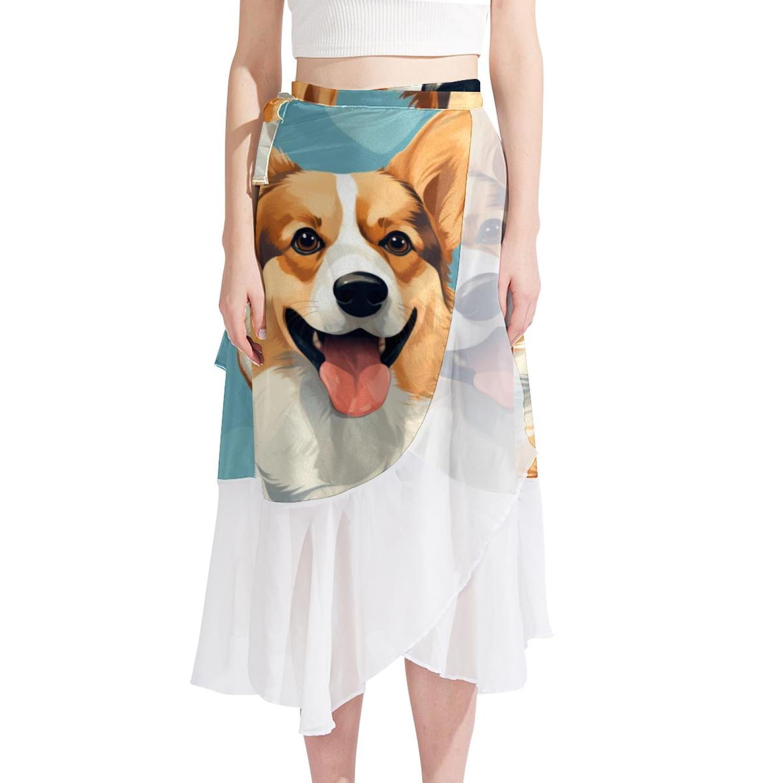 Corgi Dog Chiffon Beach Skirt and Dress Set - for a day at the Beach ...