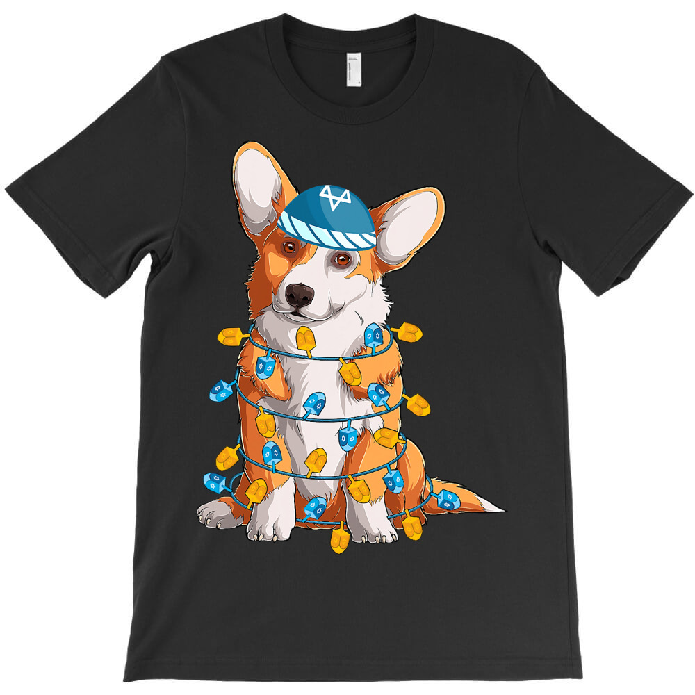 Corgi Dog Corgis Mens Corgi Light Hanukkah Dreidel Happy Chanukkah ...