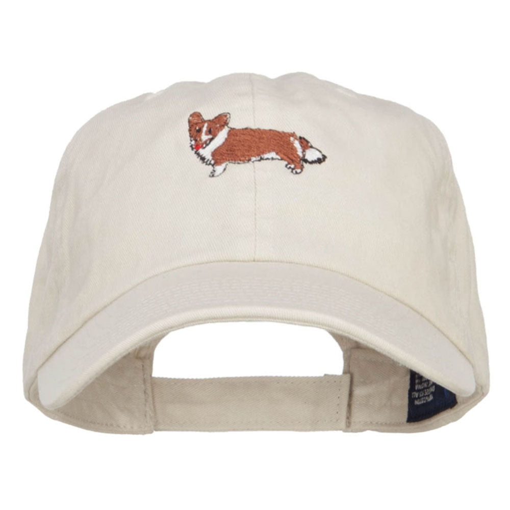 Corgi Dog Embroidered Low Cap - Putty OSFM - Walmart.com