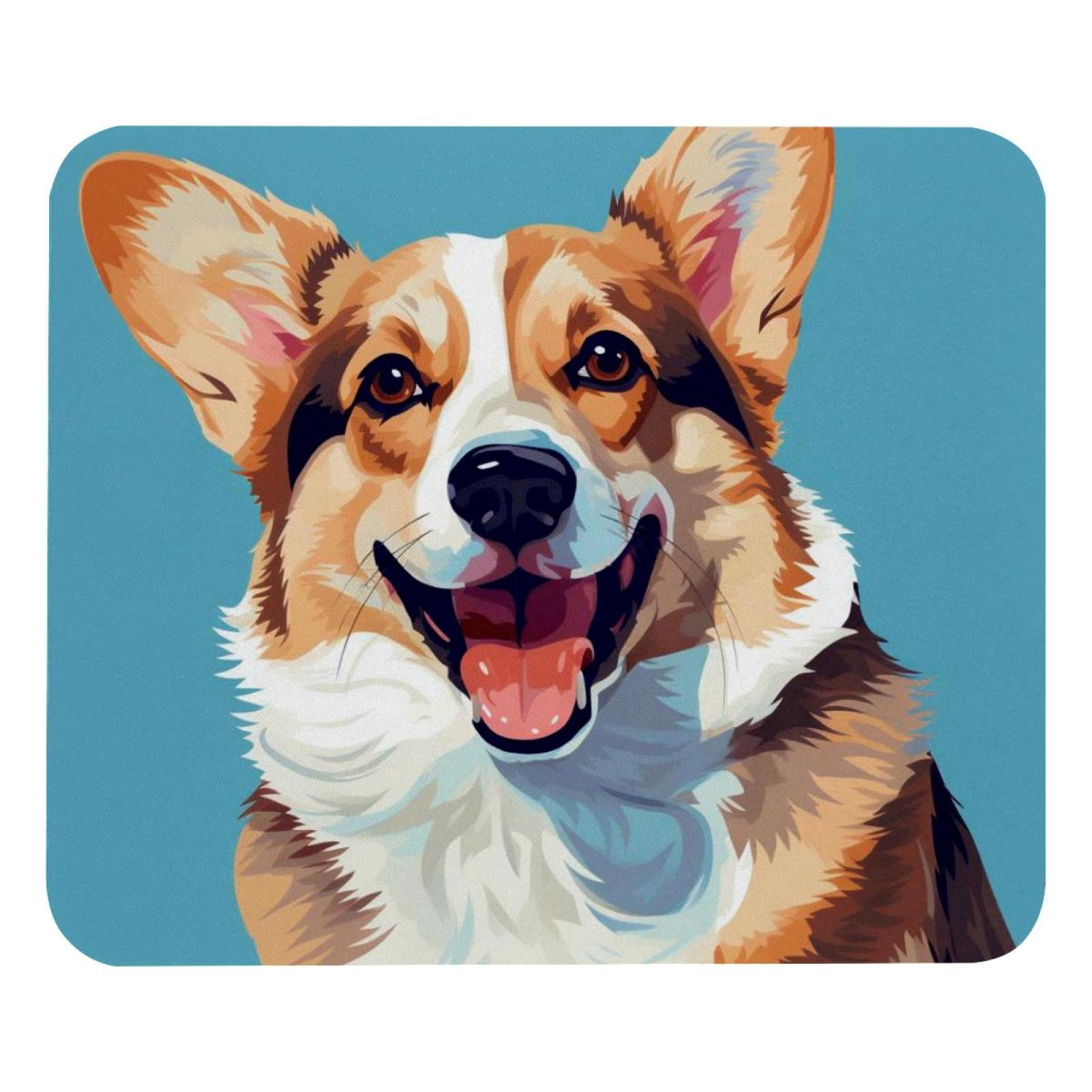 Corgi Dog Gaming Mouse Pad Desk Mat Desk Pad, Non-Slip Rubber Bottom ...