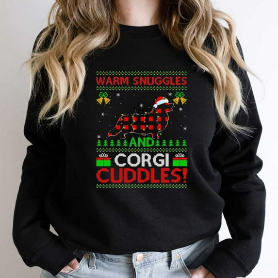Corgi Dog Warm Snuggles And Cuddles Funny Funny Corgi Christmas Welsh ...